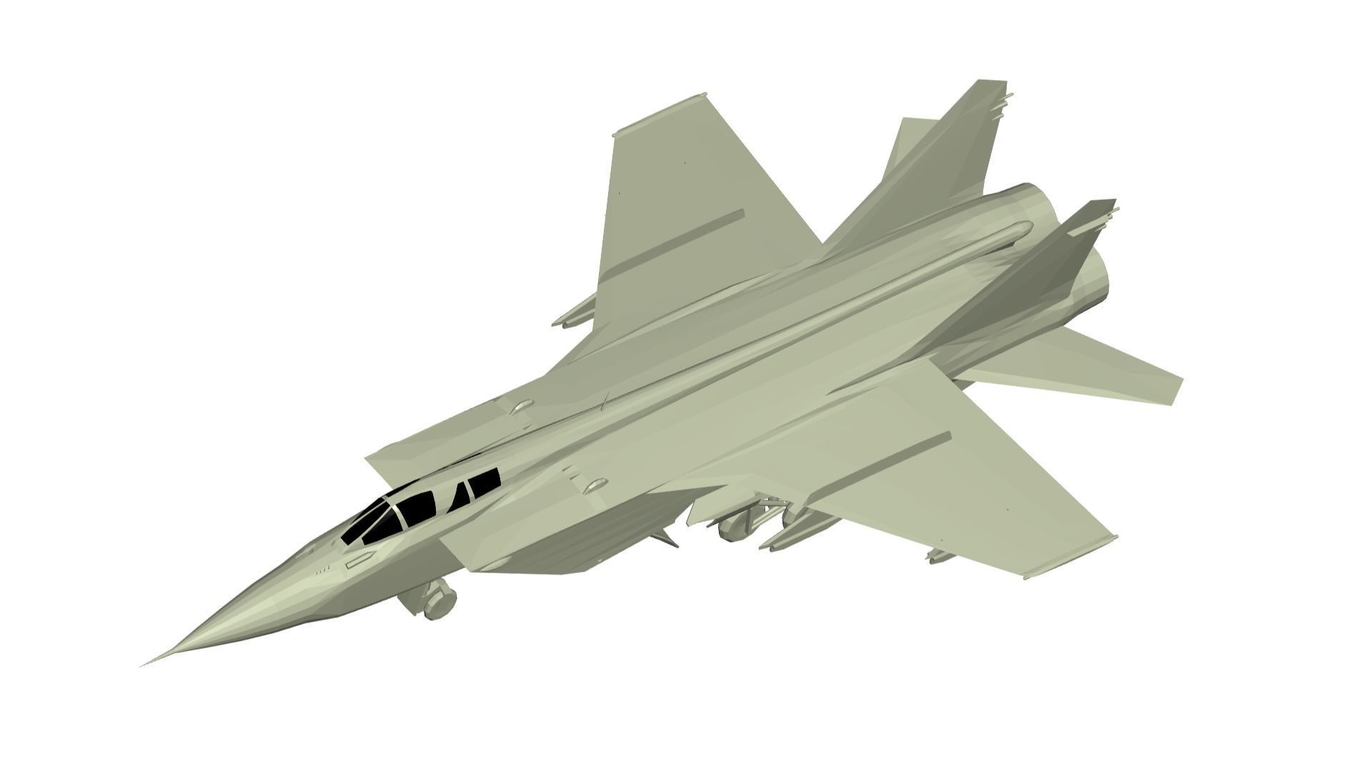 Mikoyan MiG-31 3D model | CGTrader