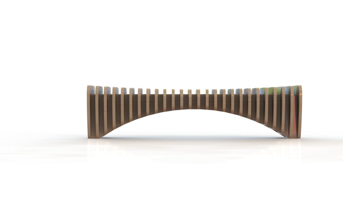 CNC DXF Bench Design 3D model 3D printable | CGTrader