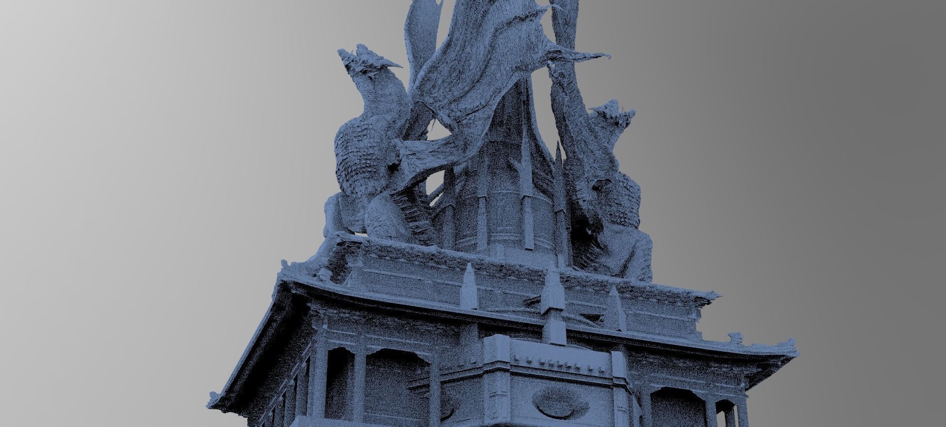 Dragon Temple Ronin temple 11 3D model | CGTrader