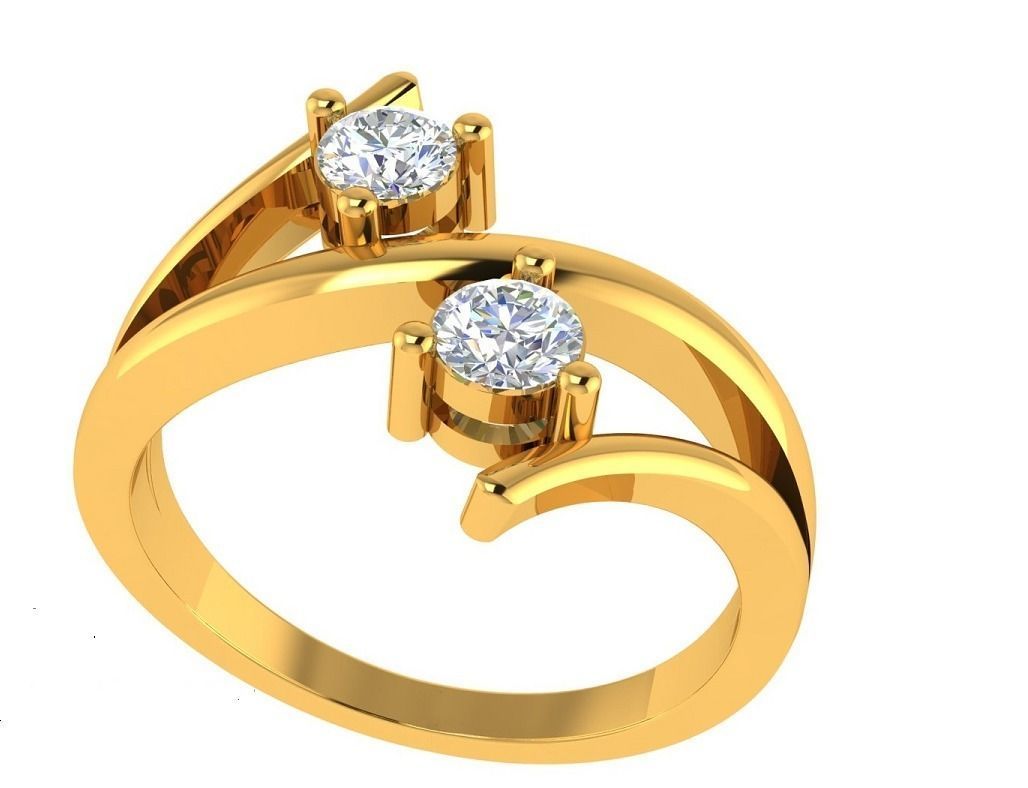 Classic Two Diamond STL printable File 3D model 3D printable | CGTrader