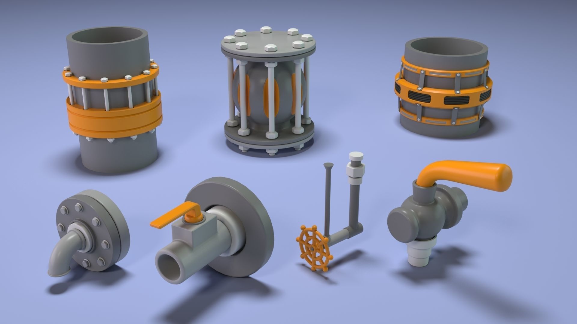 Industrial Kitbash 4 - 70 pieces 3D model | CGTrader