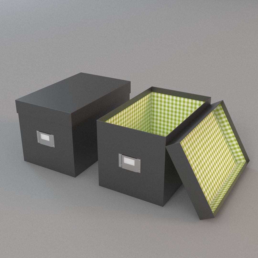 Stationery Storage Boxes 3D model | CGTrader