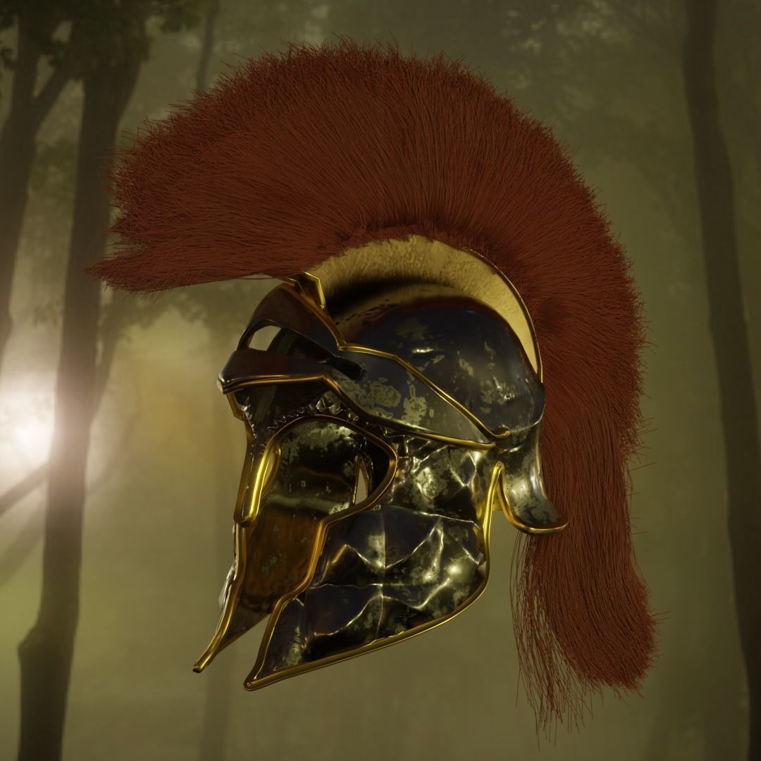 Galea Medieval Helmet Lowpoly 3D model | CGTrader