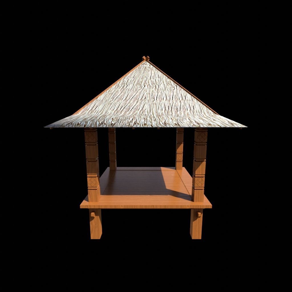 3D model Berugak Sekepat From Indonesia VR / AR / low-poly | CGTrader