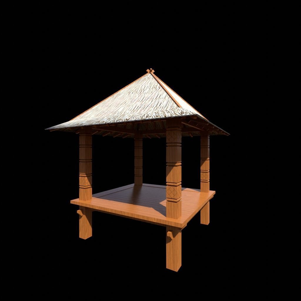 3D model Berugak Sekepat From Indonesia VR / AR / low-poly | CGTrader