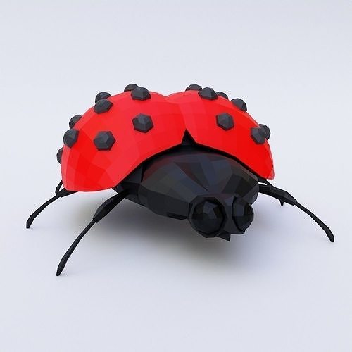 3D model Ladybug low poly 3d model VR / AR / low-poly | CGTrader