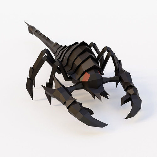 3D model Scorpio 3d model paper scorpion VR / AR / low-poly | CGTrader