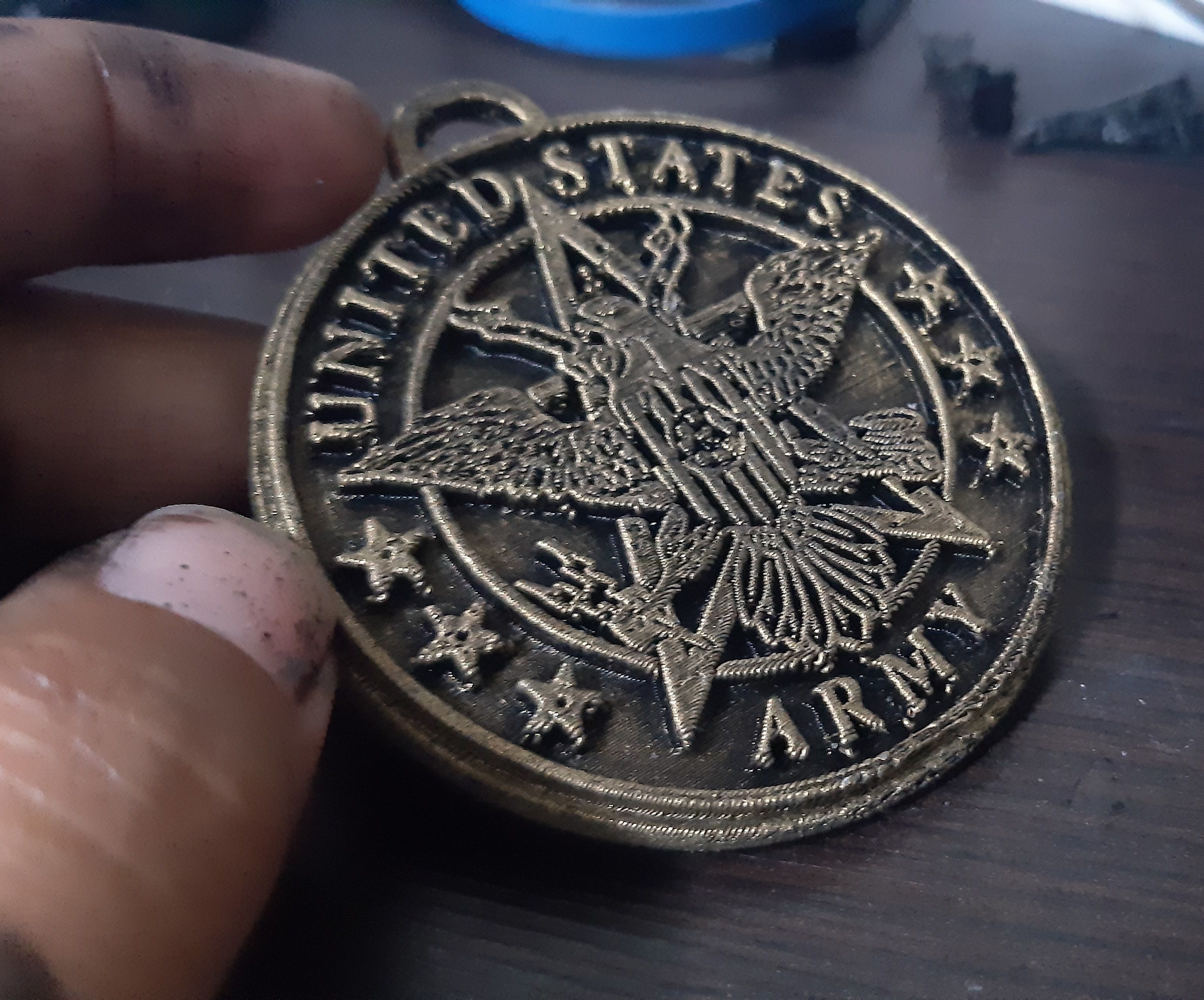 Keychain Motherland Fort Salem Military medallion coin free 3D model 3D ...