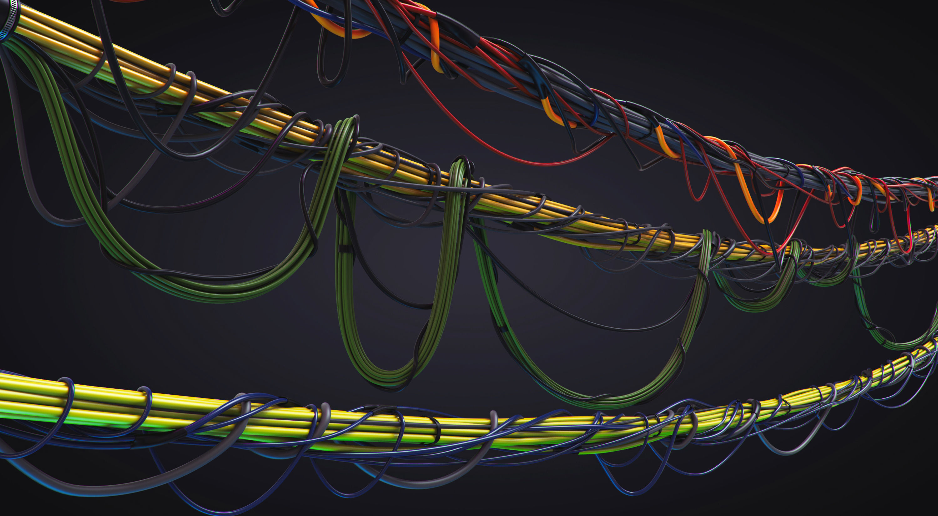 Industrial Wires set 3D model | CGTrader