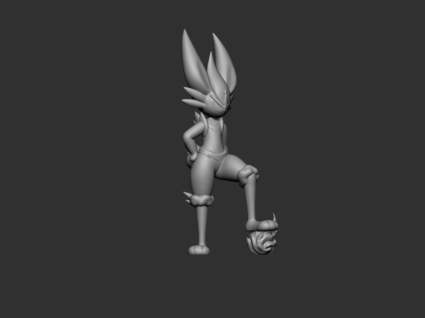 pokemon cinderace 3D model 3D printable | CGTrader