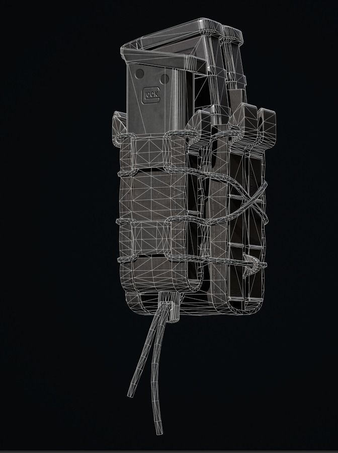 3D model Military Magazine Pouch VR / AR / low-poly | CGTrader