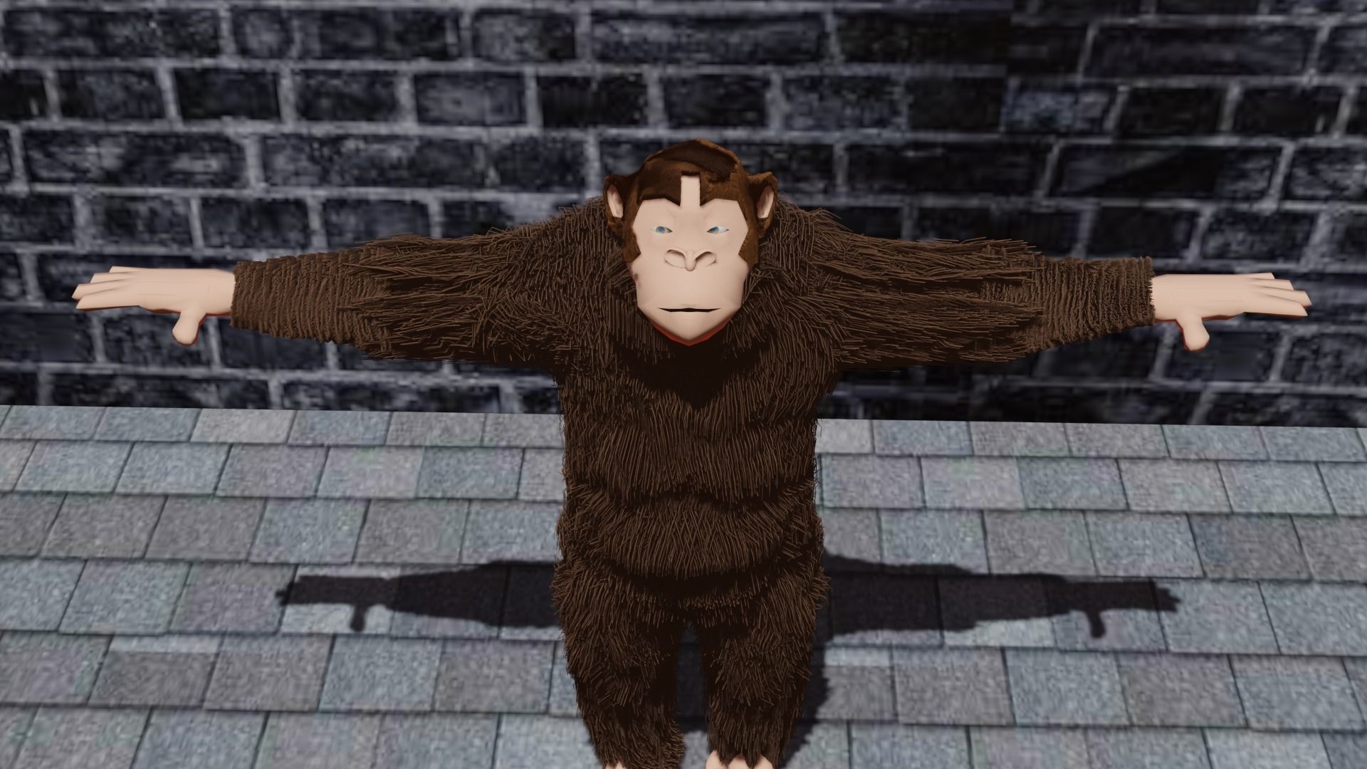 3D model 3D Ape A Low-Poly Model chimpanzee VR / AR / low-poly | CGTrader