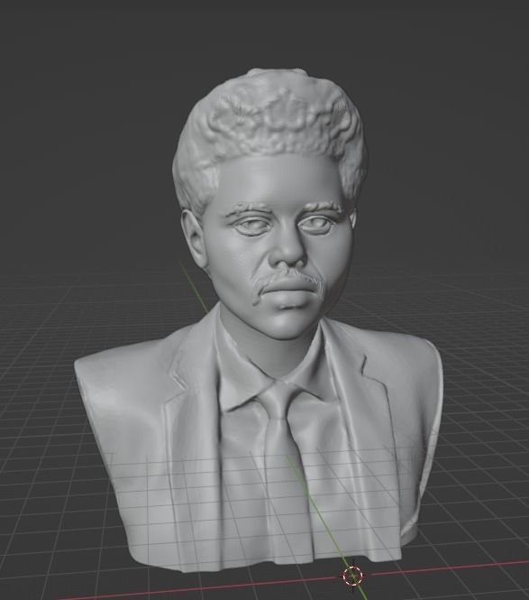 The Weeknd bust 3D model 3D printable | CGTrader