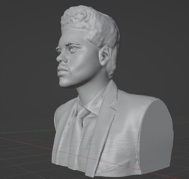 The Weeknd bust 3D model 3D printable | CGTrader