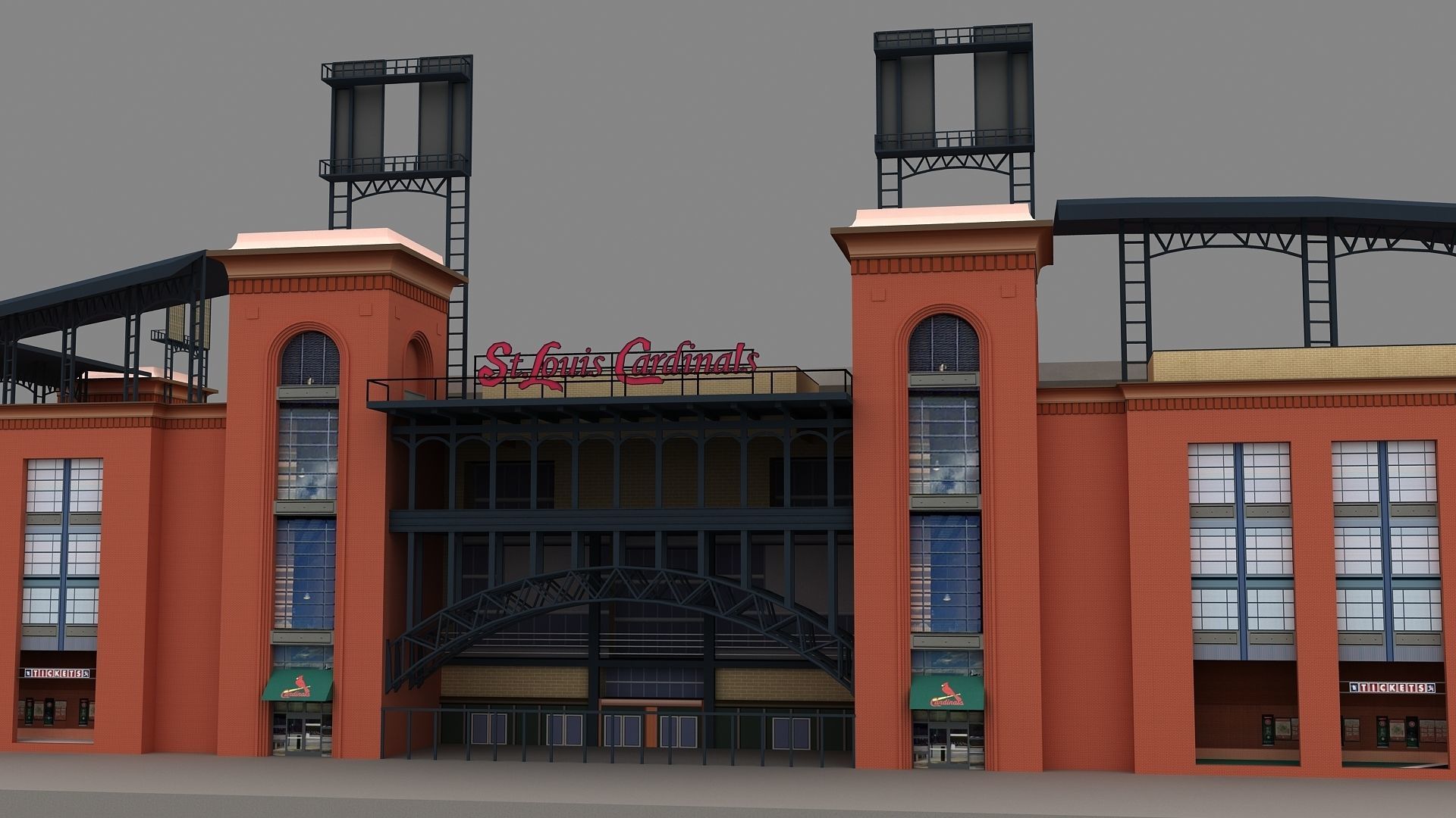 Busch Baseball Stadium 3d Model 3D model | CGTrader