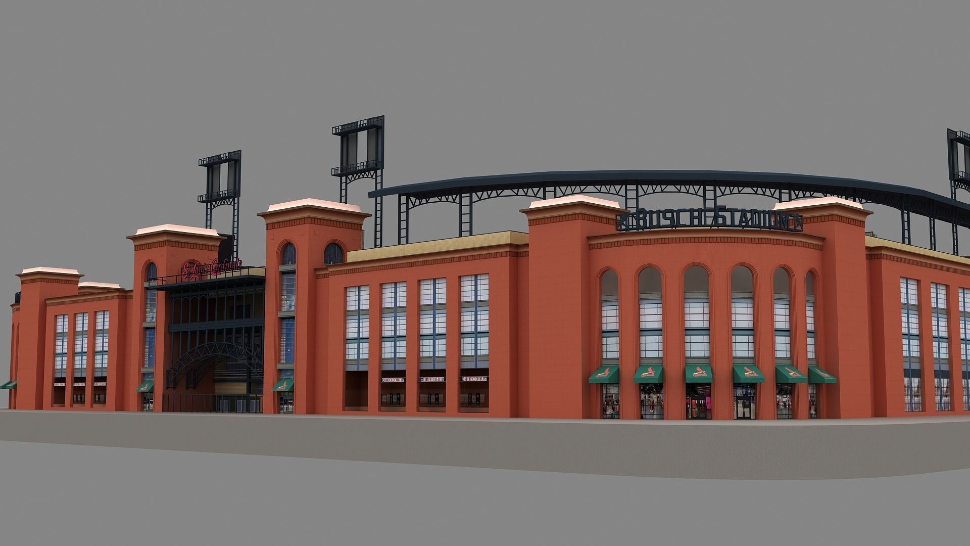 Busch Baseball Stadium 3d Model 3D model | CGTrader