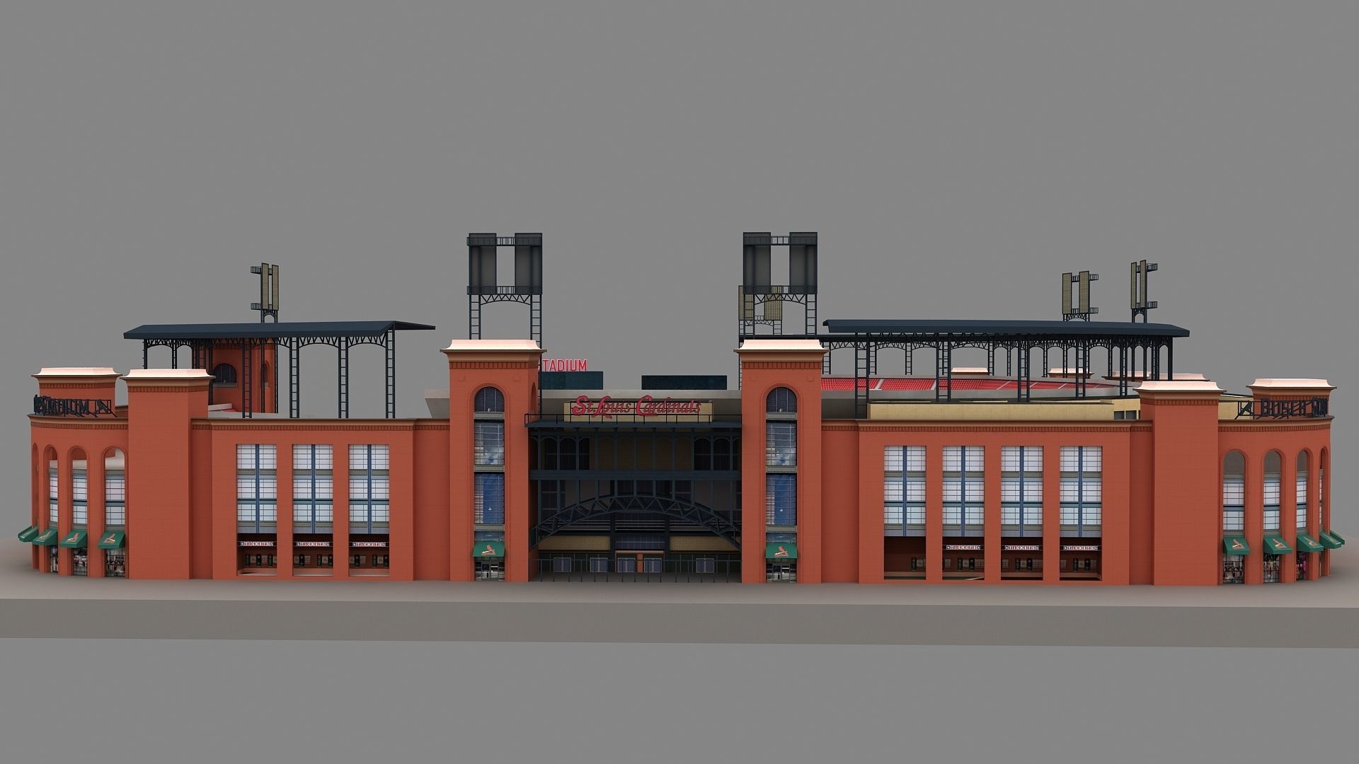 Busch Baseball Stadium 3d Model 3D model | CGTrader