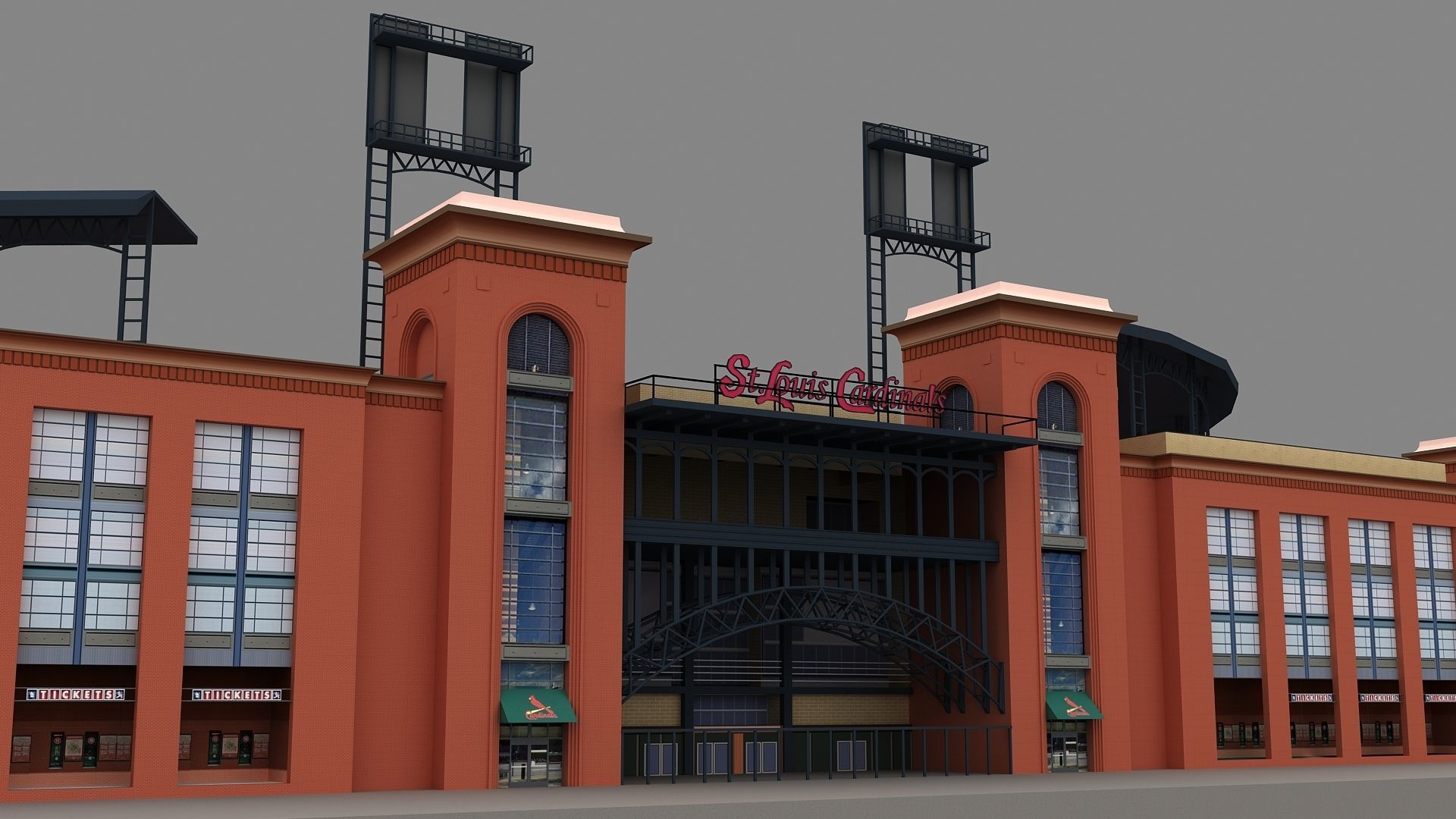 Busch Baseball Stadium 3d Model 3D model | CGTrader