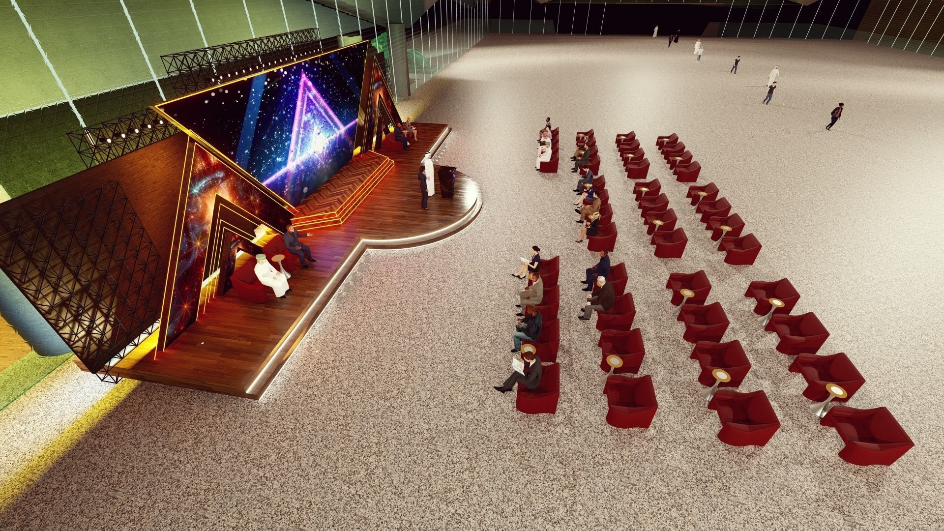conference Stage Design and the render in lumion 3D model | CGTrader