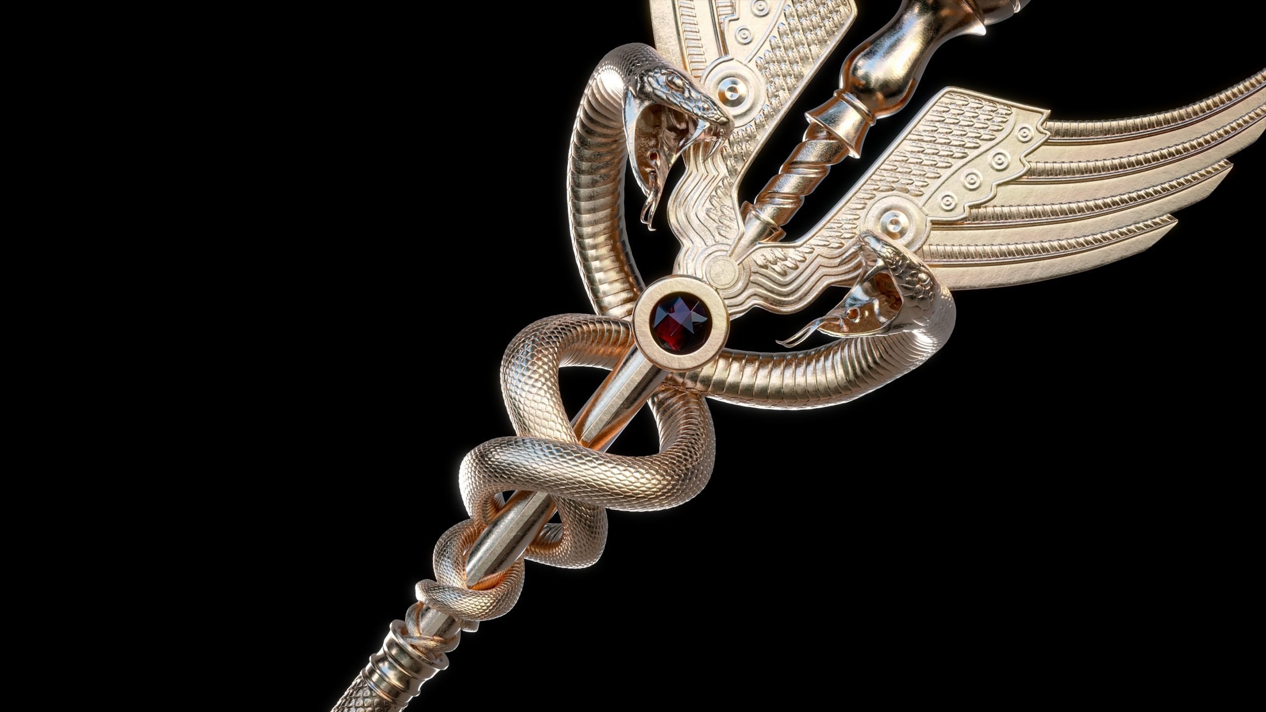 Caduceus - OMSX 3D model | CGTrader