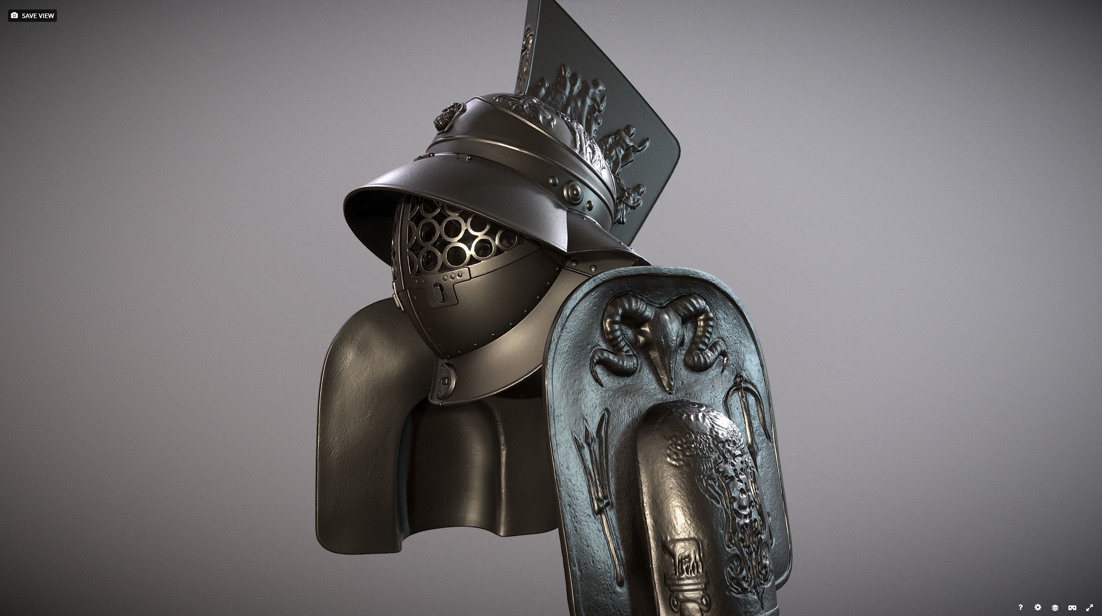 Gladiator armor set I 3D model | CGTrader