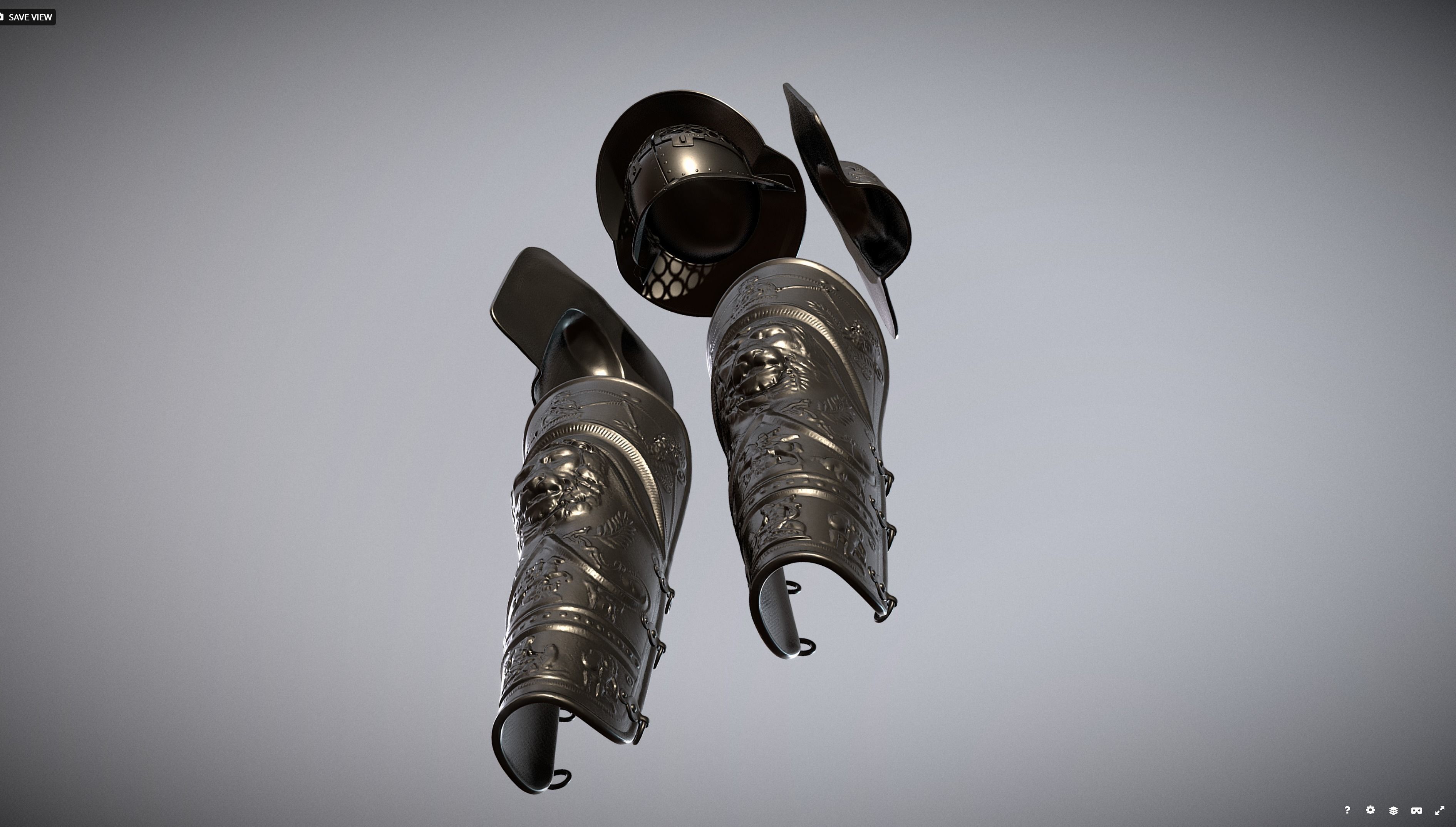 Gladiator armor set I 3D model | CGTrader