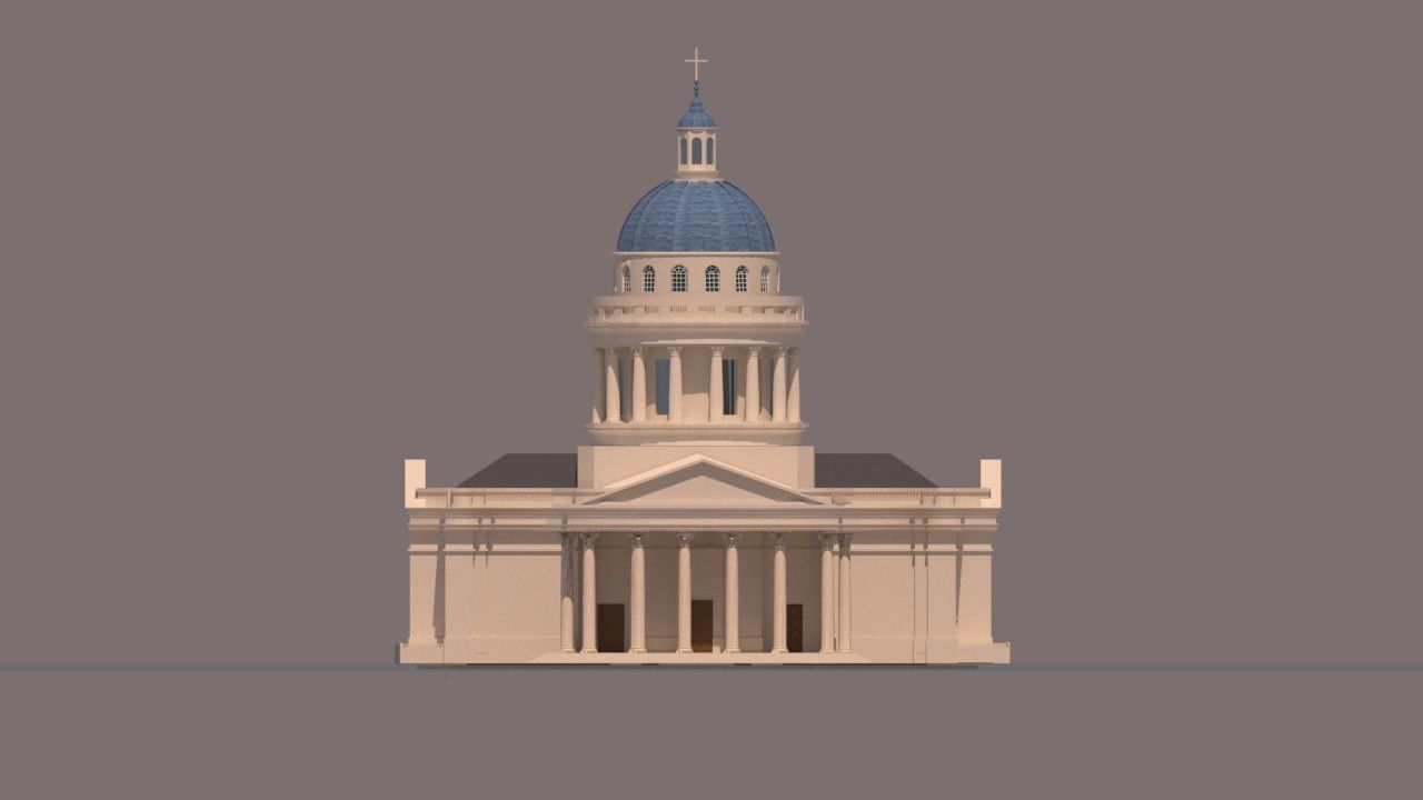 Pantheon Paris 3D model | CGTrader