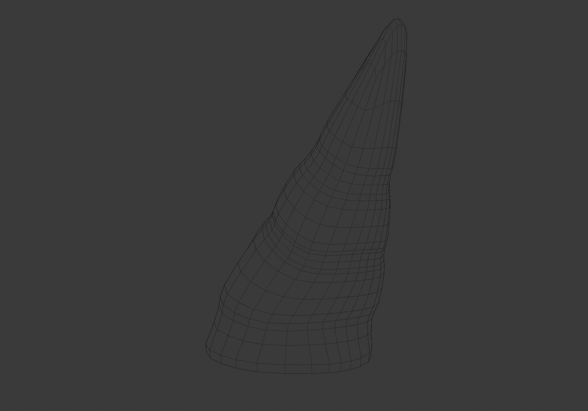 simple sharp horn 3D model | CGTrader