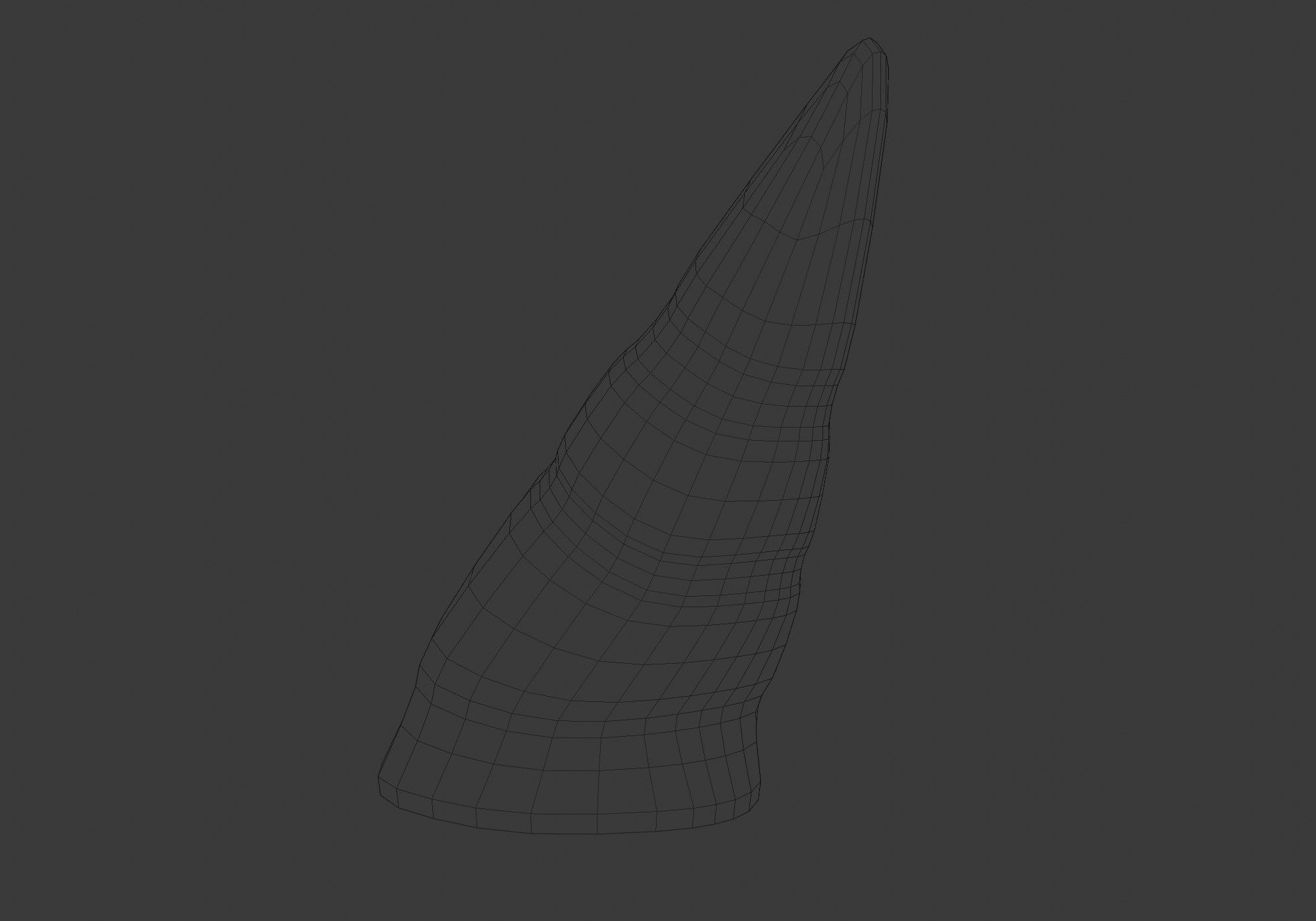 simple sharp horn 3D model | CGTrader