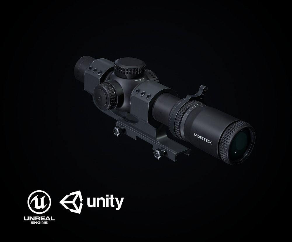 3D model Vortex Razor HD 1-10x Scope PBR VR / AR / low-poly | CGTrader