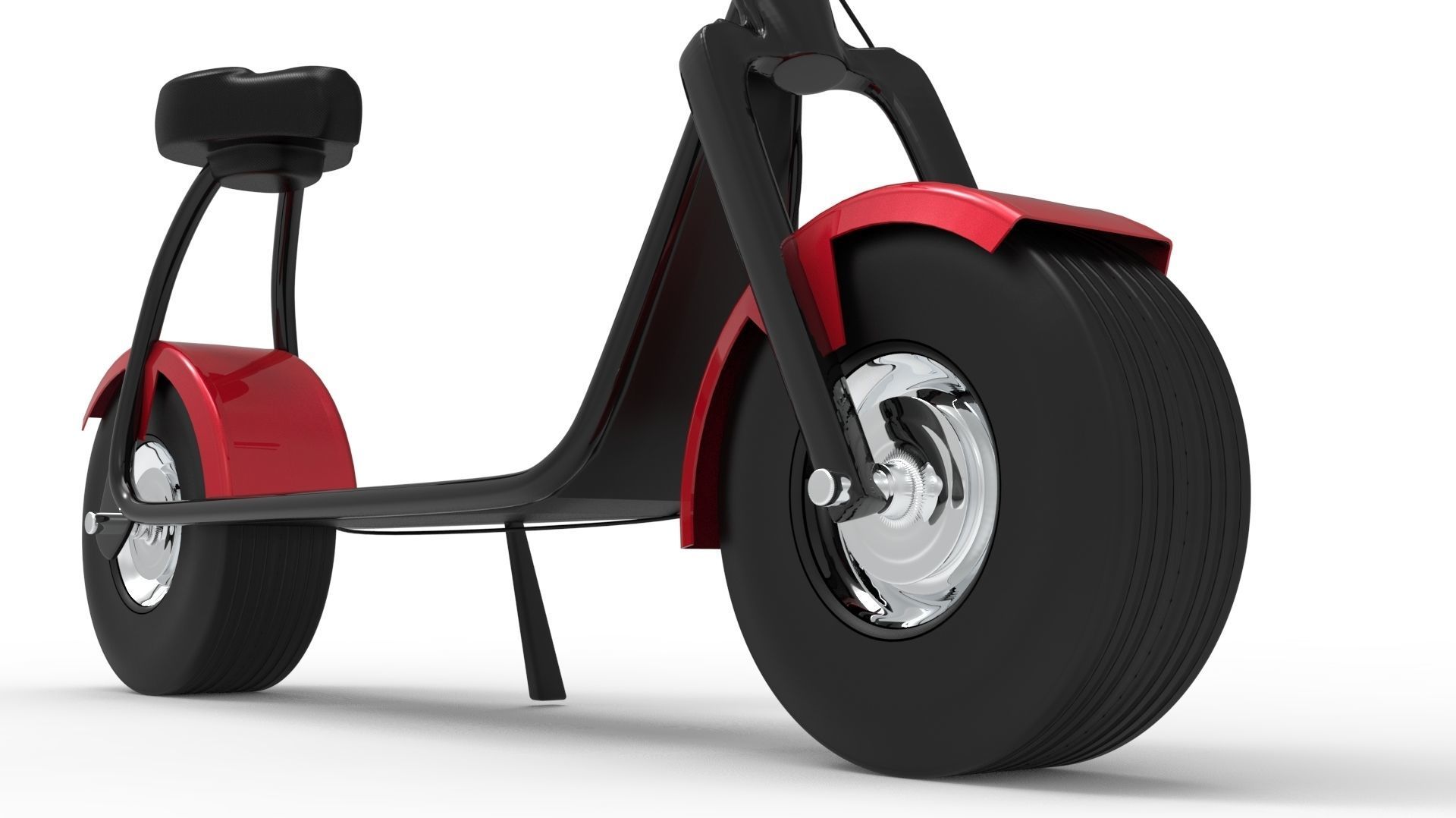 ELECTRIC SCOOTER-RED 3D model | CGTrader