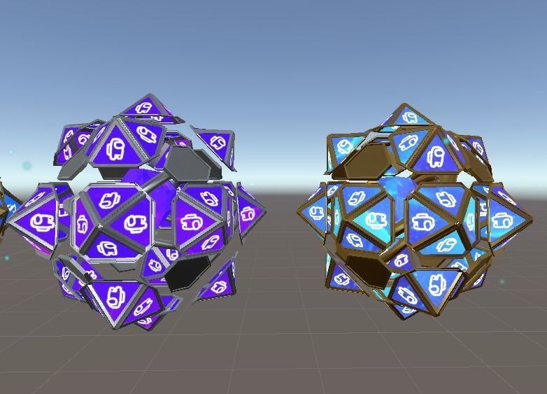 Hexcore vr chat dice free 3D model animated rigged | CGTrader