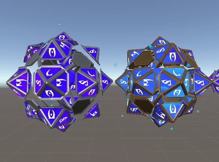 Hexcore vr chat dice free 3D model animated rigged | CGTrader