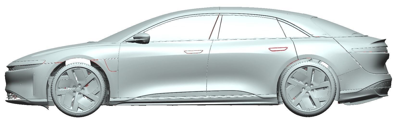 Lucid Air Dream Edition Performance 2022-Exterior Scan 3D model 3D ...