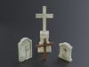 Medieval headstones for game free VR / AR / low-poly 3D model | CGTrader