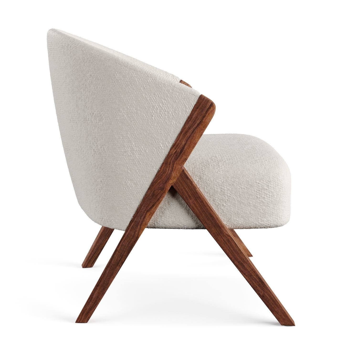 Upholstered Armchair Boucle by Zara 3D model | CGTrader