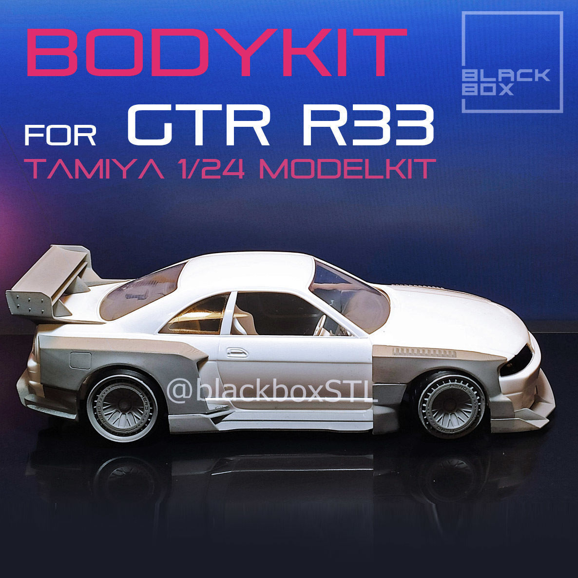 Bodykit for GTR R33 TAMIYA 1-24th Modelkit 3D model 3D printable | CGTrader