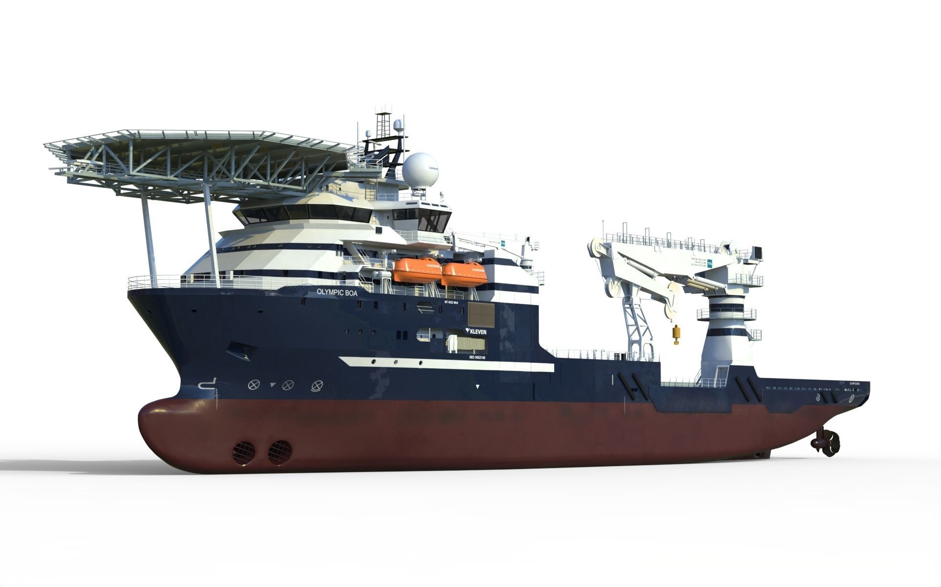 Offshore Platform Supply Vessel 3D model | CGTrader
