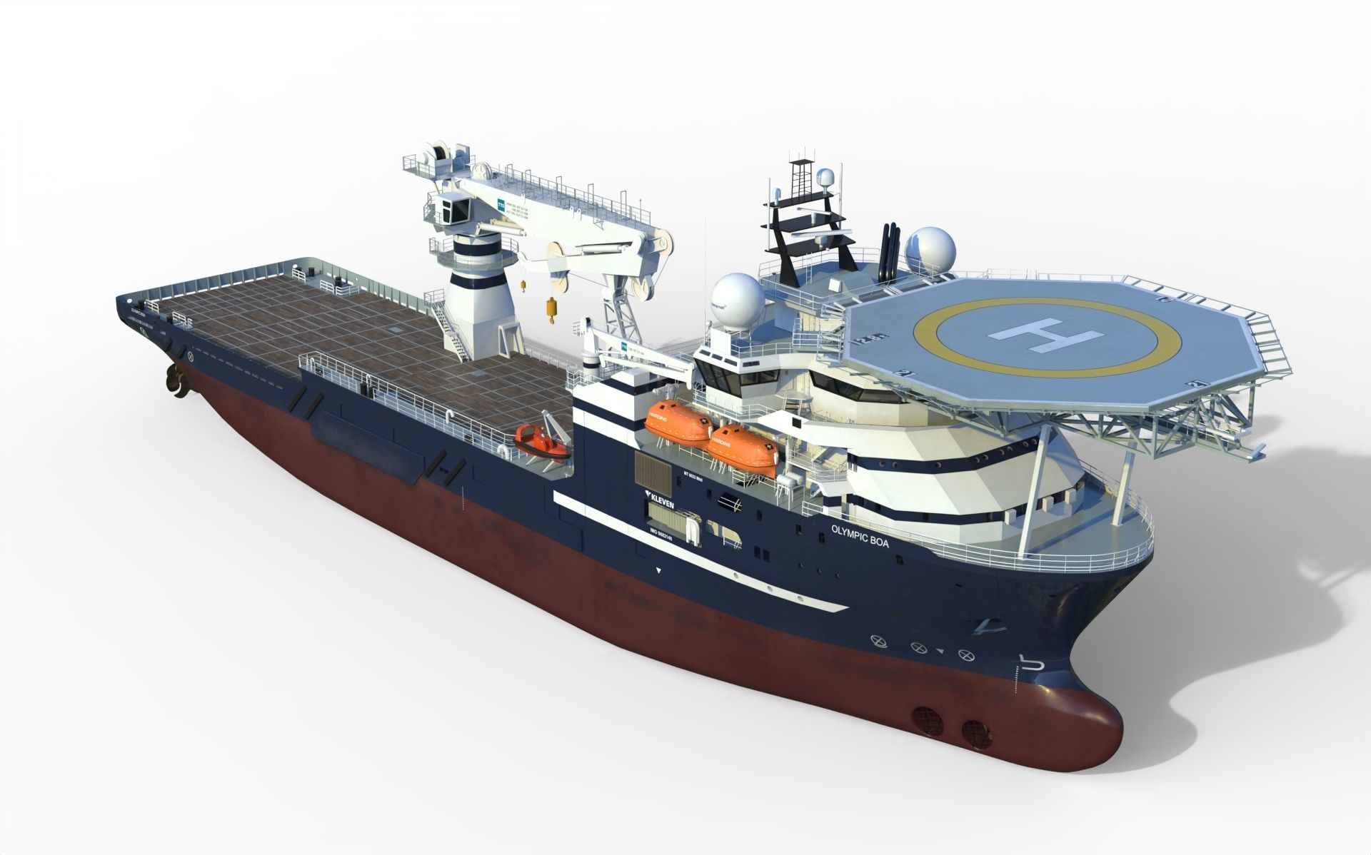 Offshore Platform Supply Vessel 3D model | CGTrader