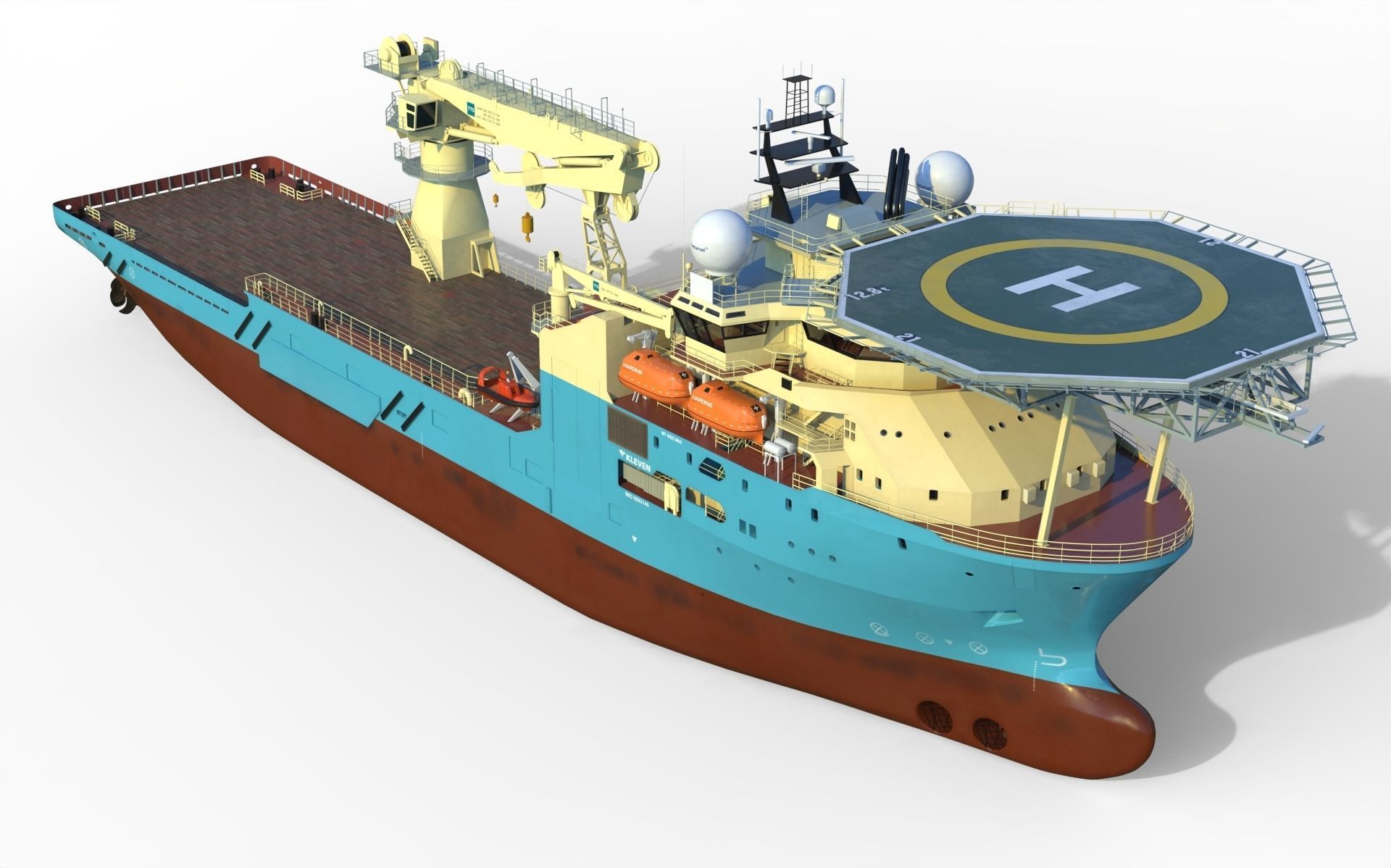 Offshore Platform Supply Vessel 3D model | CGTrader