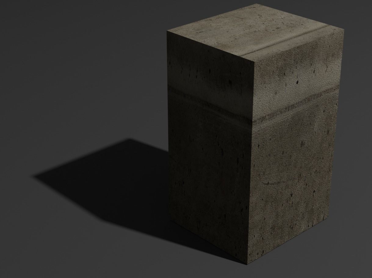 Minimalistic Stone Bollard 3D model | CGTrader