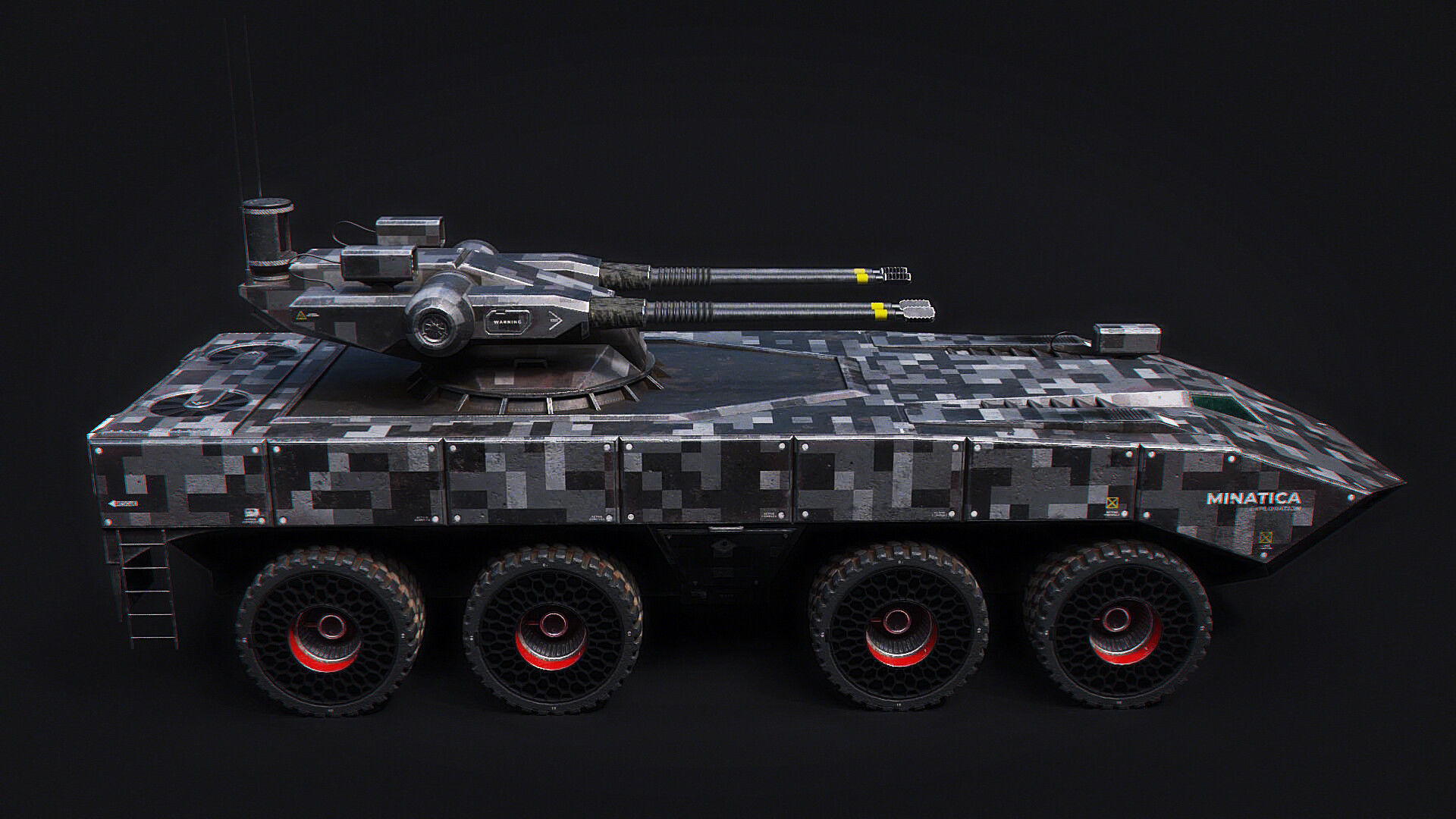 3D model Tank Model Military Si-Fi Dual Source Files Attached 4K ...