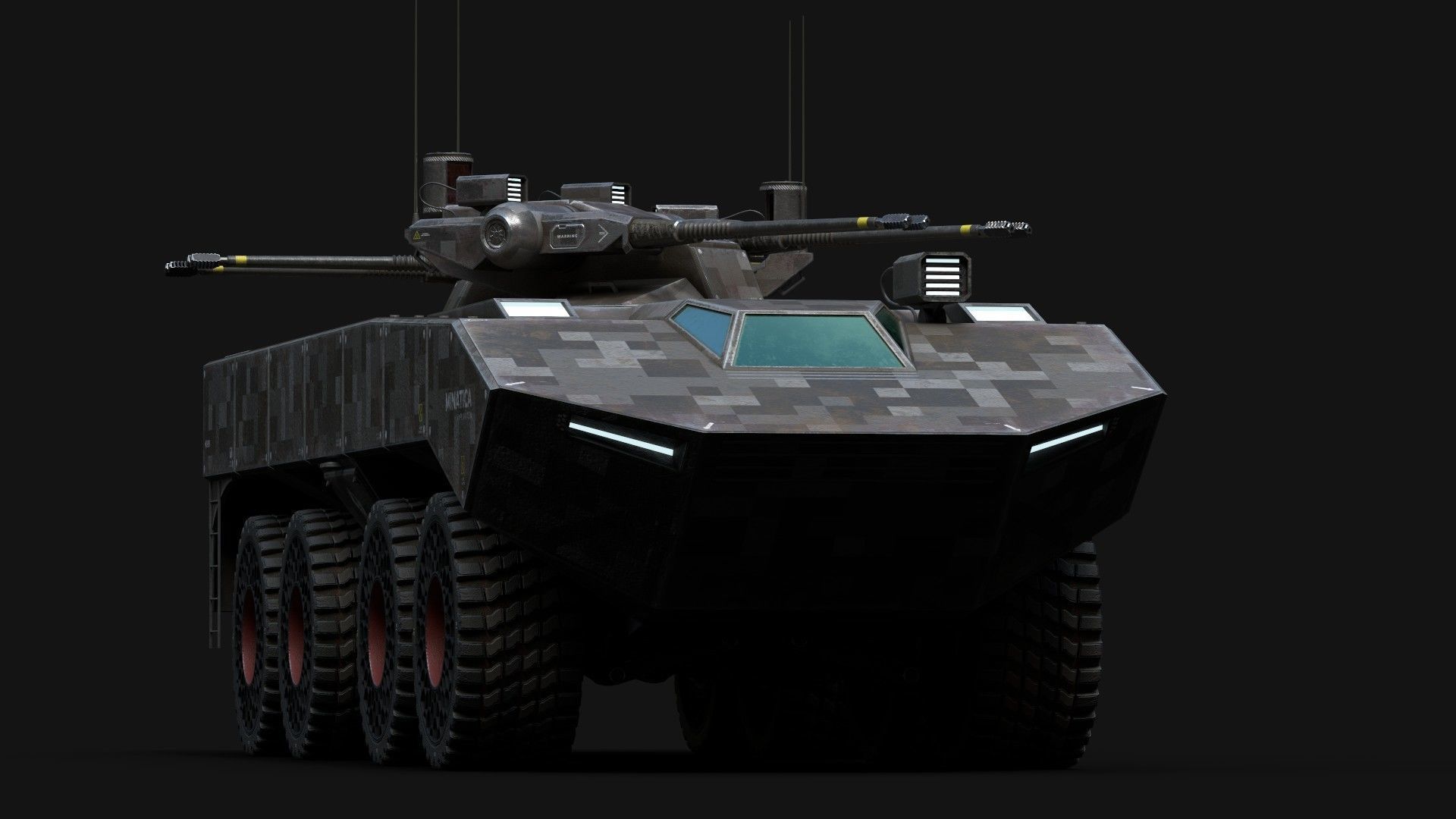 3D model Tank Model Military Si-Fi Dual Source Files Attached 4K ...