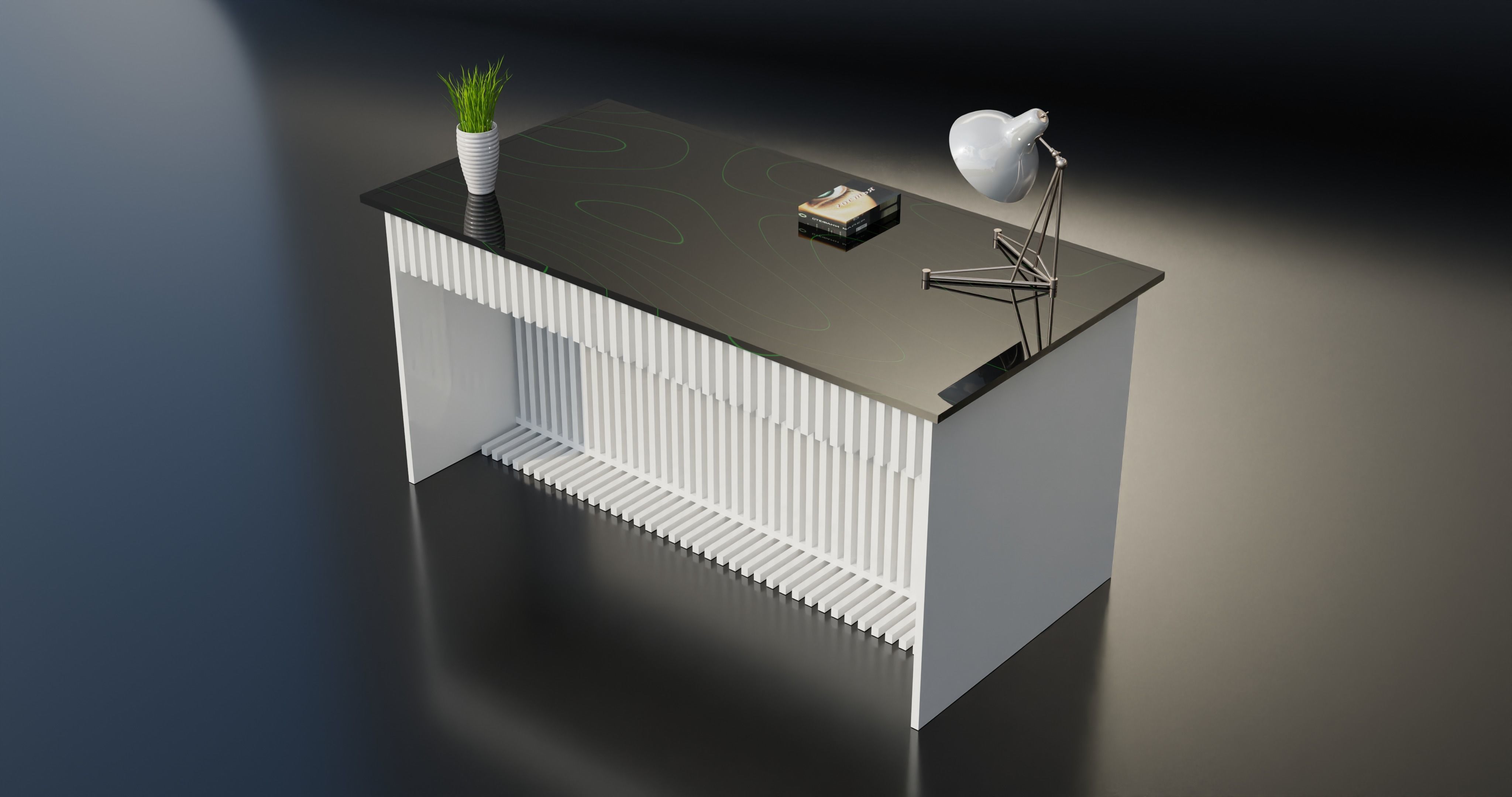 Office Smart Table1 3D model | CGTrader
