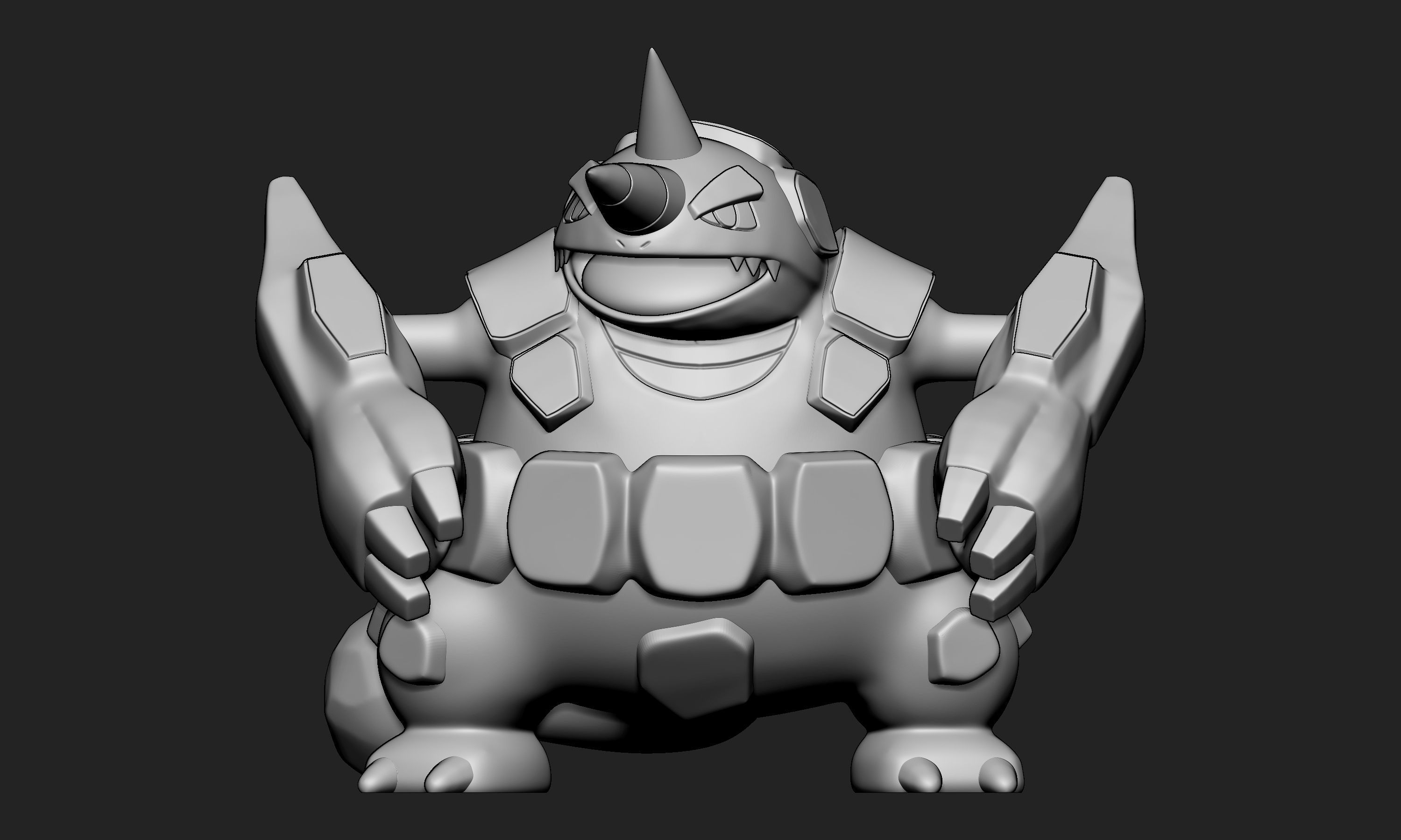 Pokemon - Rhyperior with 2 different poses 3D model 3D printable | CGTrader