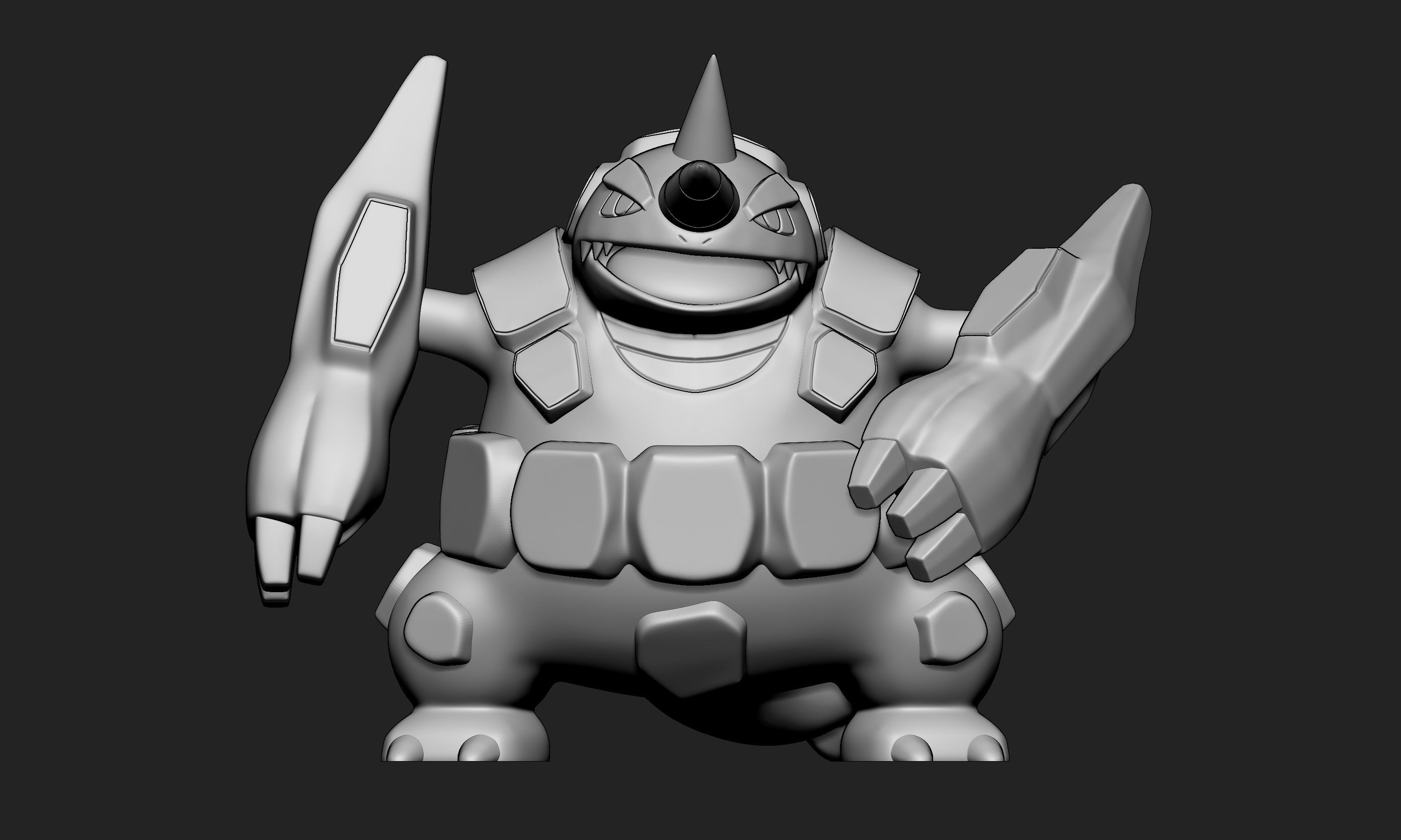 Pokemon - Rhyperior with 2 different poses 3D model 3D printable | CGTrader