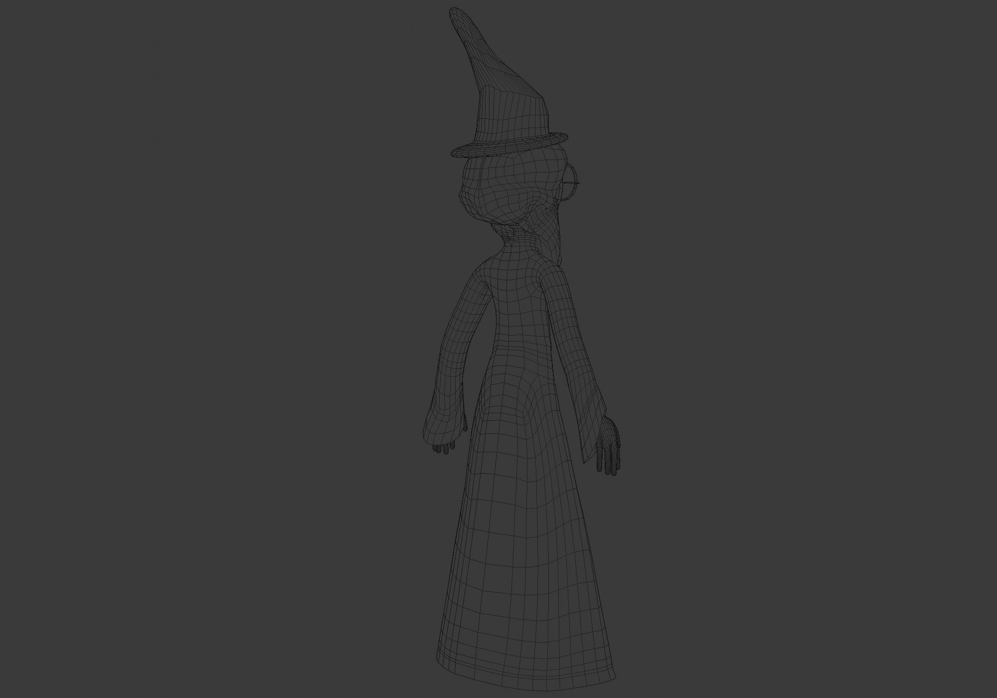 old cartoon wizard 3D model | CGTrader