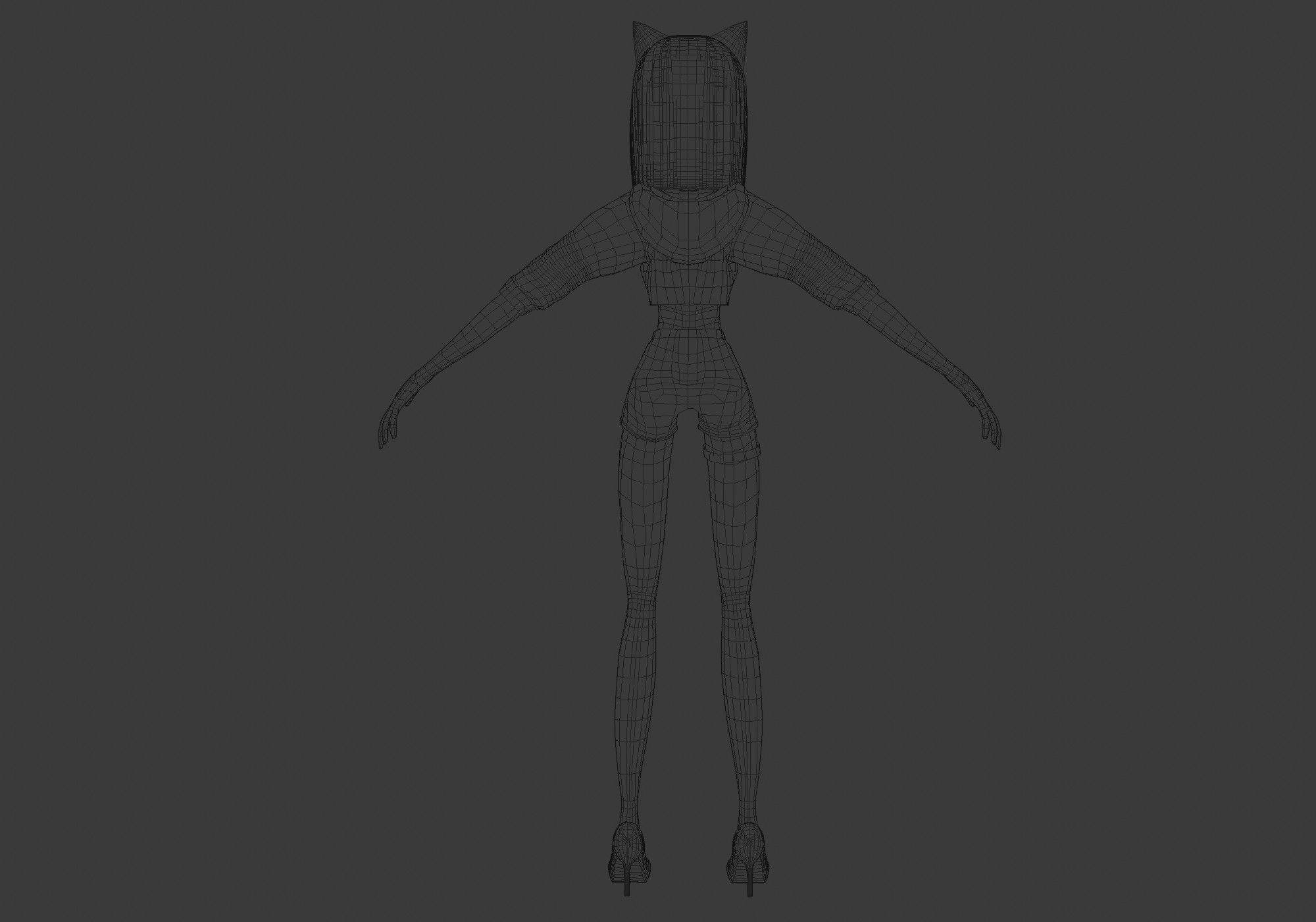 cute cat girl 3D model | CGTrader