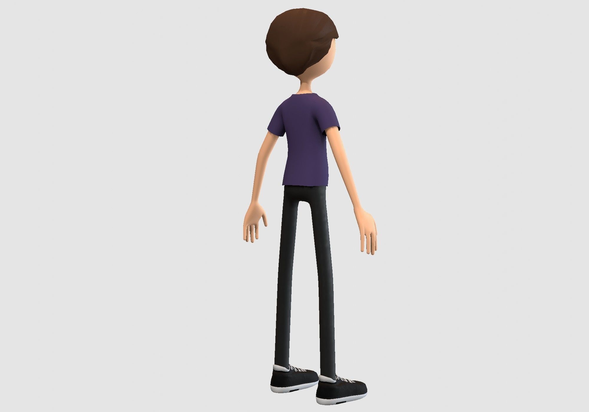cool cartoon boy 3D model | CGTrader