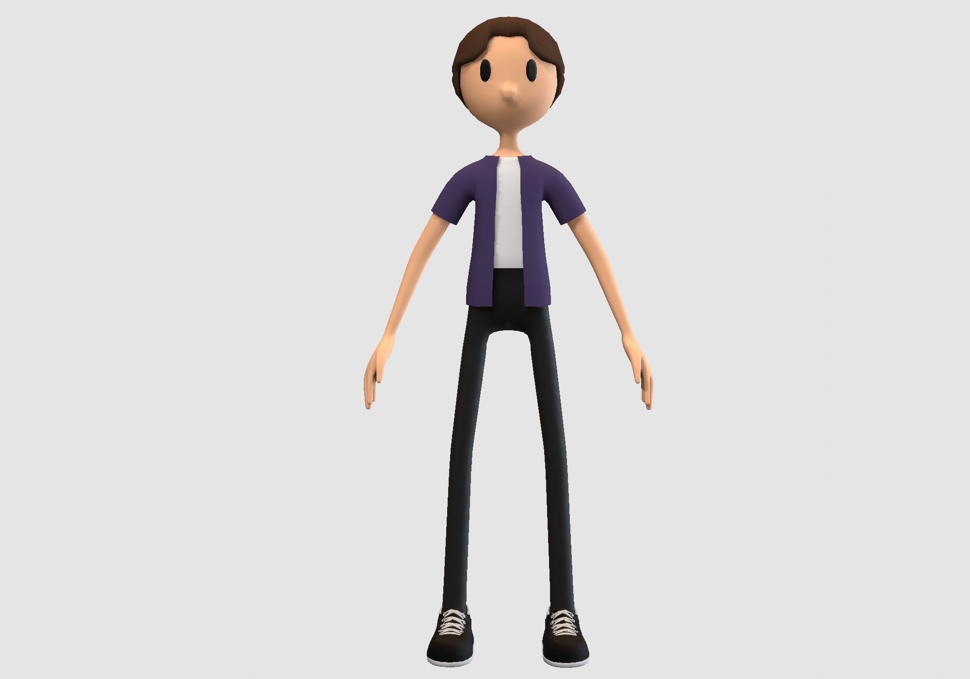 cool cartoon boy 3D model | CGTrader